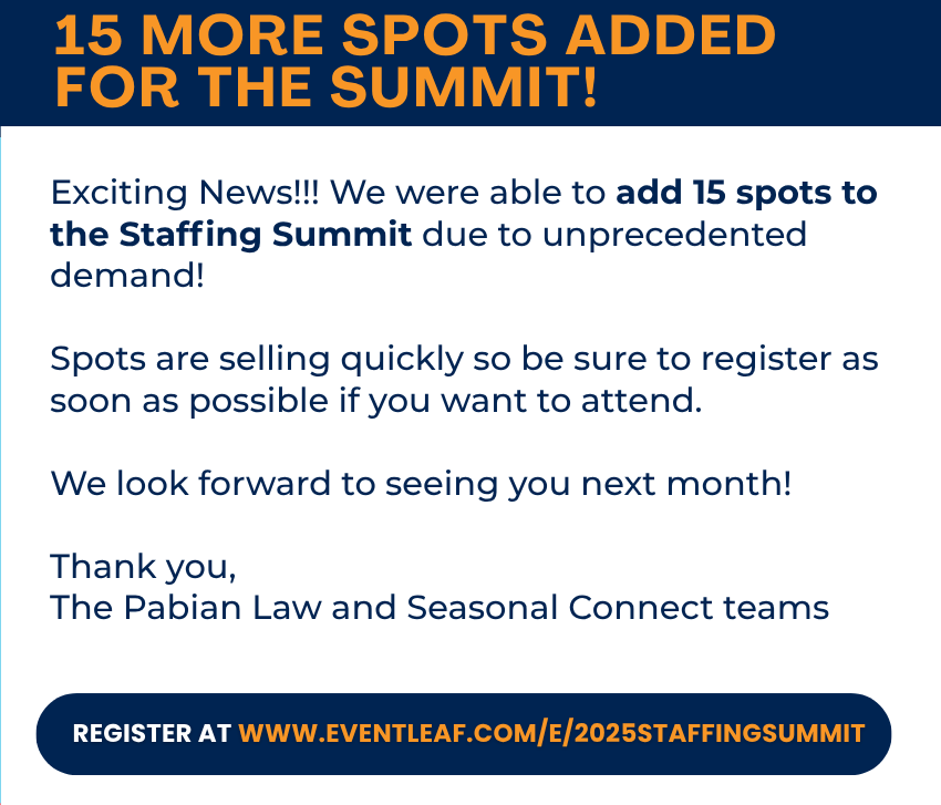 We Sold Out!!! But, 15 Final Spots Added to the 2025 Staffing Summit ...