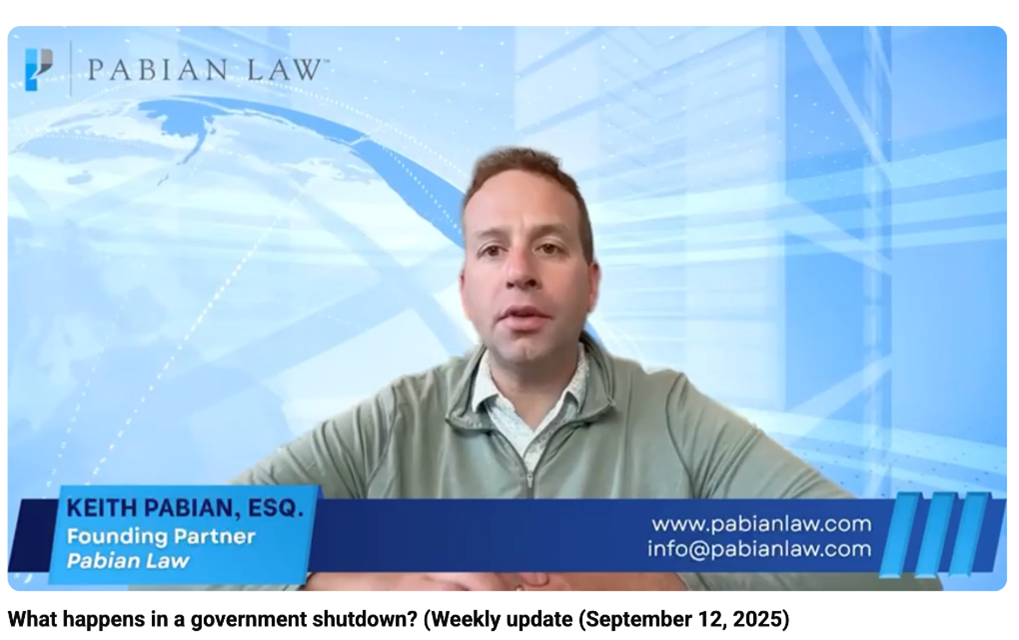 Pabian Law's Weekly Video: What happens in a government shutdown ...