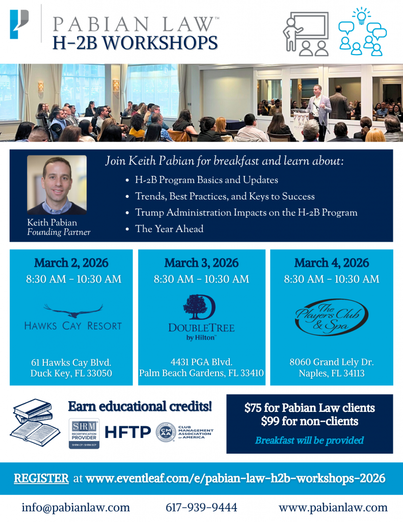 REMINDER: Join Us in Florida This March: H-2B Visa Workshops for ...
